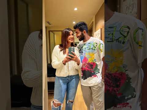 cute wife of jasprit bumrah 🥰🤩#shorts #video #cricket