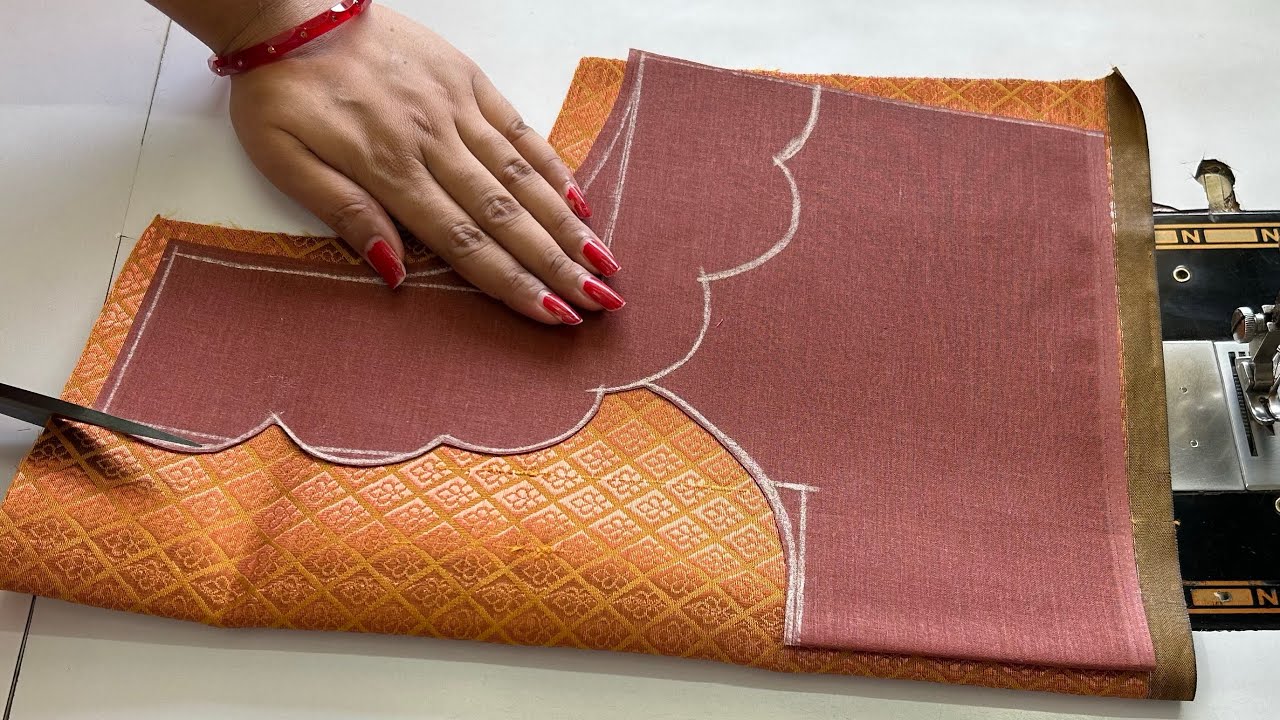 Designer Blouse Back Neck Designs | Blouse Ka Design | Cutting And Stitching Back Neck Blouse Design