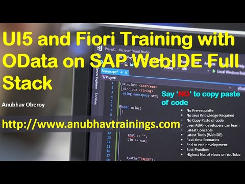 Learn SAP Fiori Training with OData on XML views with SAP WebIDE | UI5 training online - Mind Luster