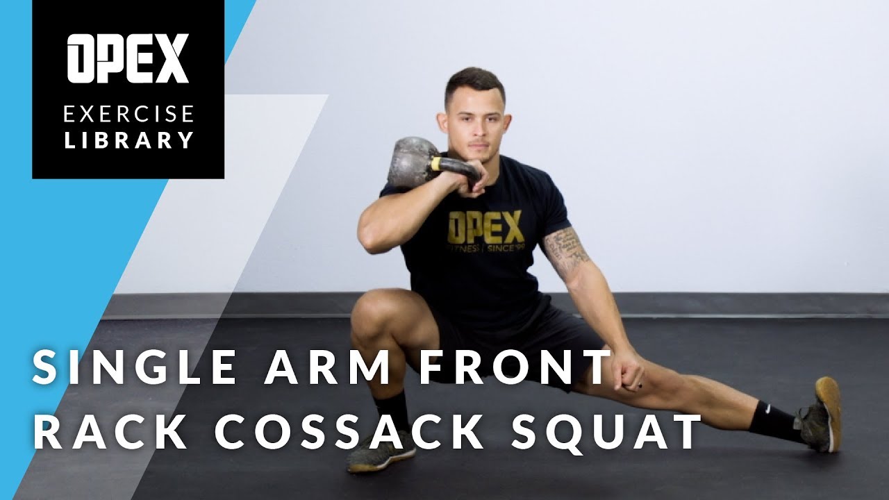 Single Arm Front Rack Cossack Squat - OPEX Exercise Library