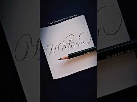 ❤️ William | The Most Beautiful Handwriting in the World | English Calligraphy | Pablo Bermúdez