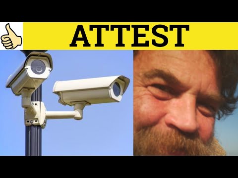 🔵 Attest - Attest Meaning - Attest Examples - Attest Definition - Formal English