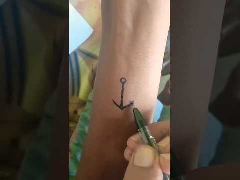 anchor tattoo drawing ☺️😮😮⚓⚓