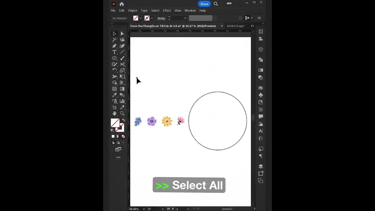 Abstract Pattern Using Fillinger Script In Adobe Illustrator