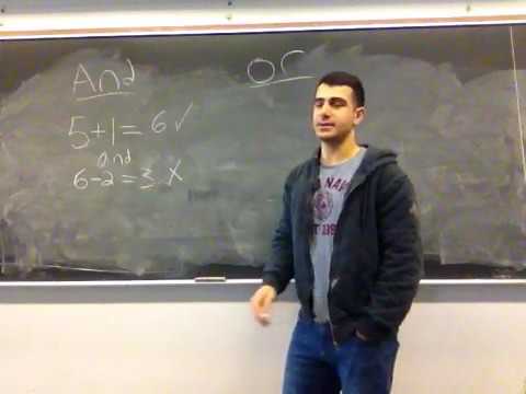 What does "And" and "Or" mean in mathematics