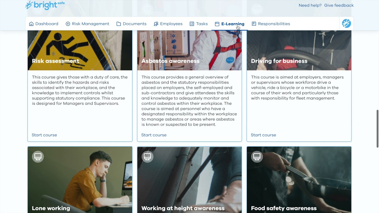 BrightSafe E Learning