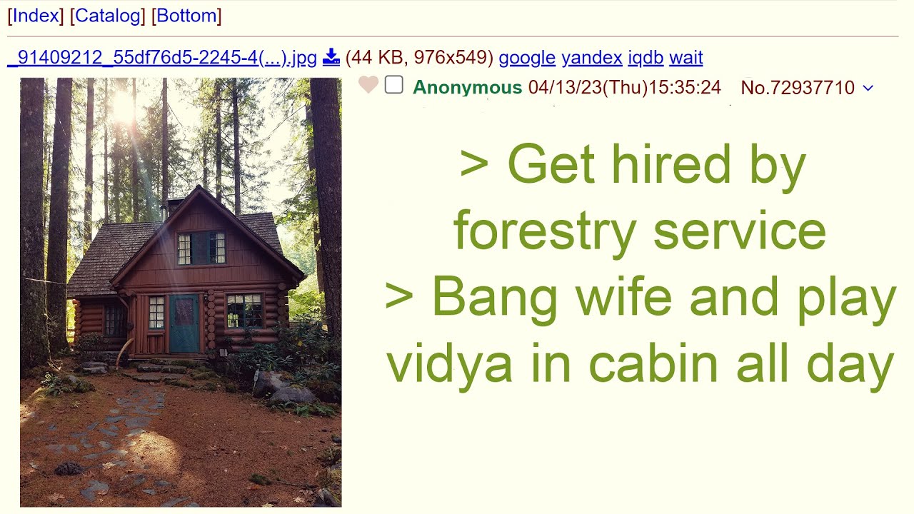 4Chan r/Greentext - Anon Joins The Forestry Service