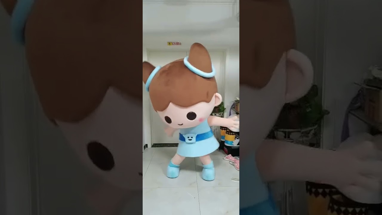 Inflatable Baby Girl BiggyMonkey Mascot Costume Entertaining Event Outfit Festive Cosplay