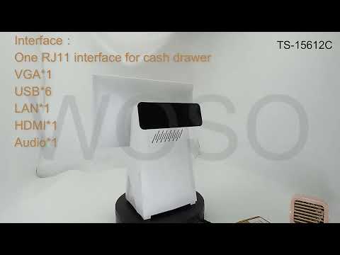 15.6 inch touch screen electronic cash register pos terminal 58mm printer WhatsApp:+8615920036963