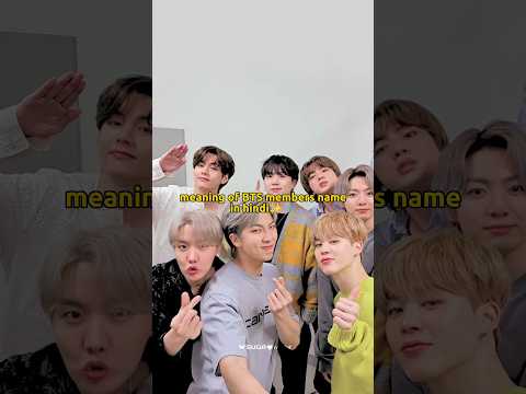 meaning of BTS members name in hindi#bts#trending#shorts#viral#btsarmy#army
