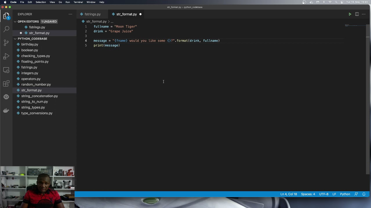 Python Programming 53  : Str Format With Named Placeholders