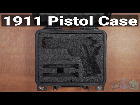 Case Club 1911 Waterproof Pistol Case with Pre-Cut Foam