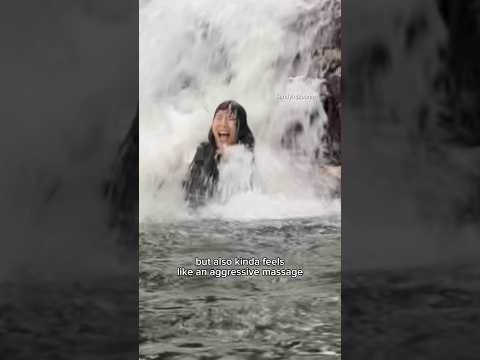 I want this waterfall in my backyard 😭 wait… I don’t have a backyard 🥲 #japantravel #travelvlog