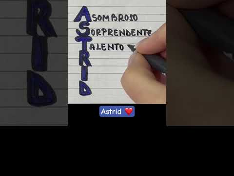Significado del nombre ASTRID #nombre #significado #astrid