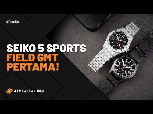 Seiko 5 Sports SSK023 SSK023K1 GMT Field Sports Style Black Dial ...