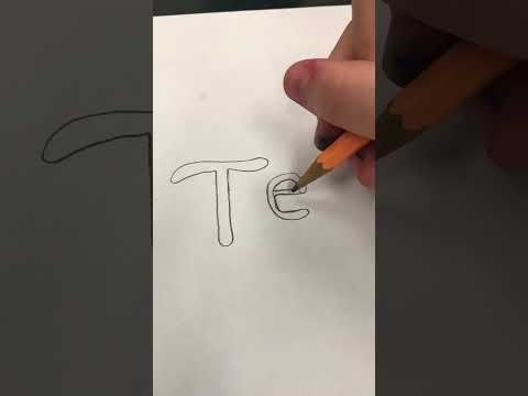 Drawing my name (Tenley)