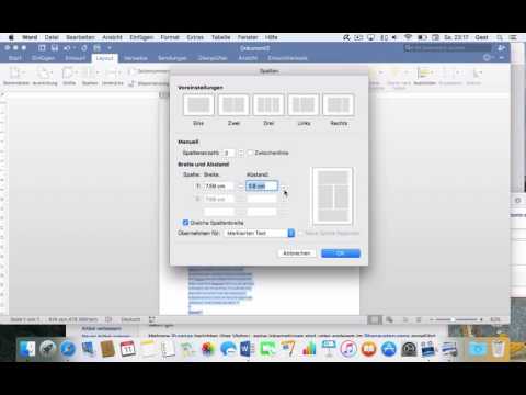 Microsoft Word 2016 Mac: 144 Webinhalte neu gestalten – Spalten, Blocksatz