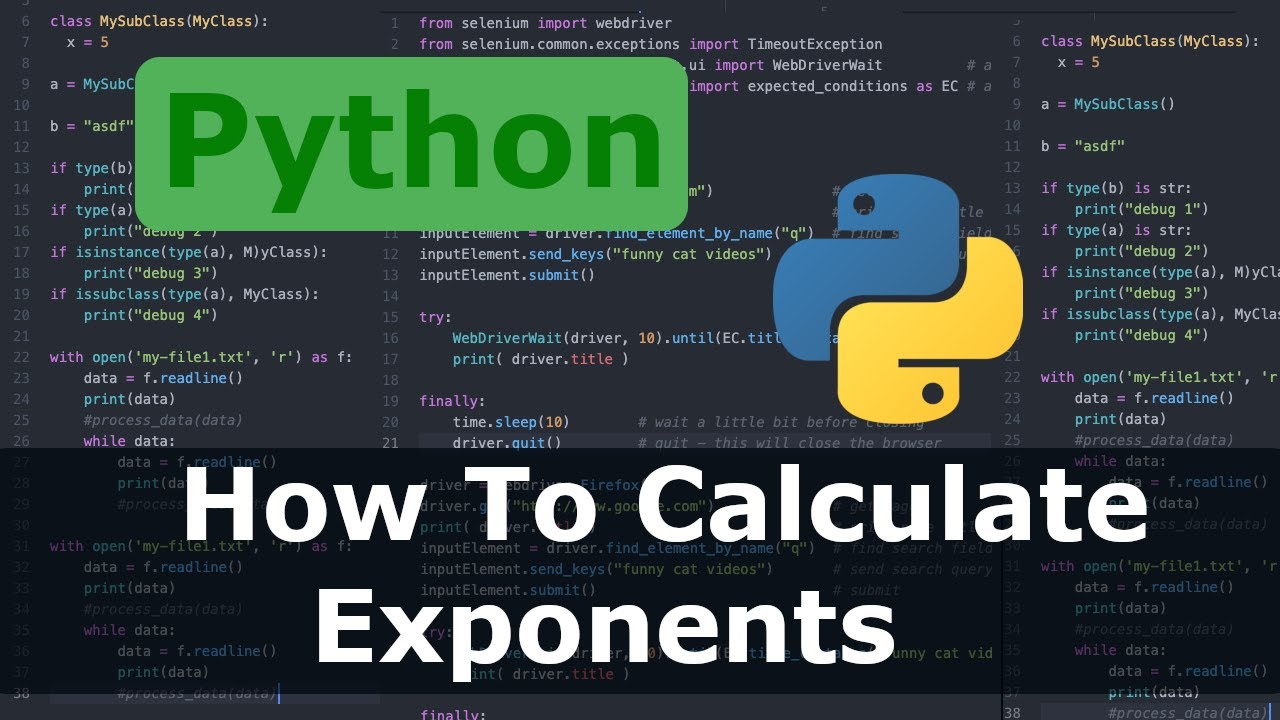 Python - How To Calculate Exponents