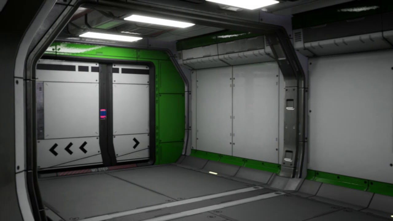 Wip UE4 Modular Sci Fi Corridor B