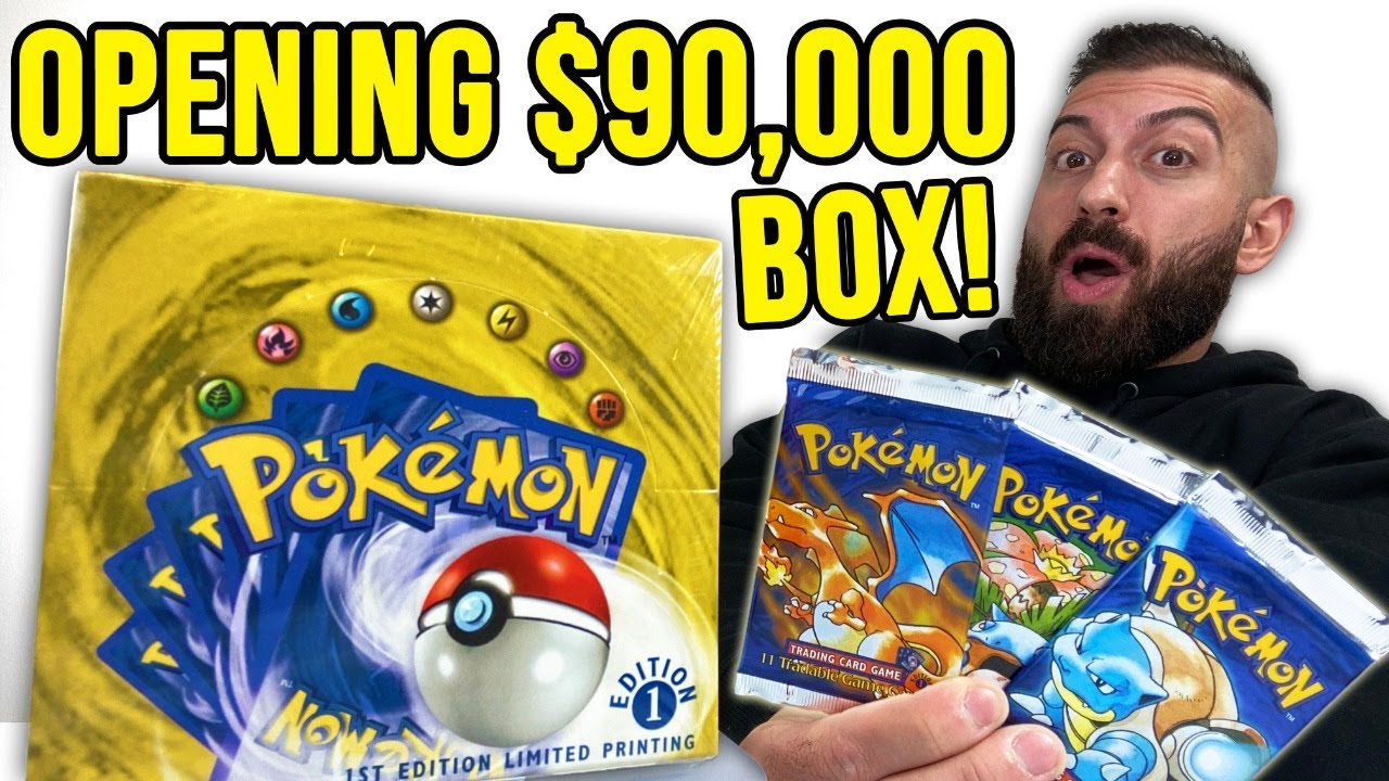 PokeRev LIVE - 1st Edition Base Set Booster Box Opening - General ...