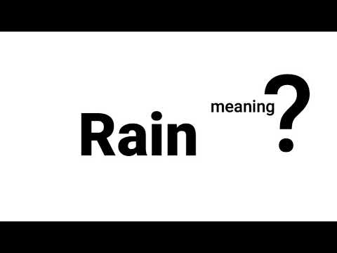 Rain meaning Definition | EWM-English Word Meaning