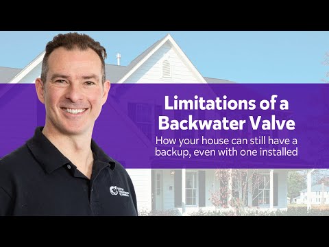 Limitations of a backwater valve