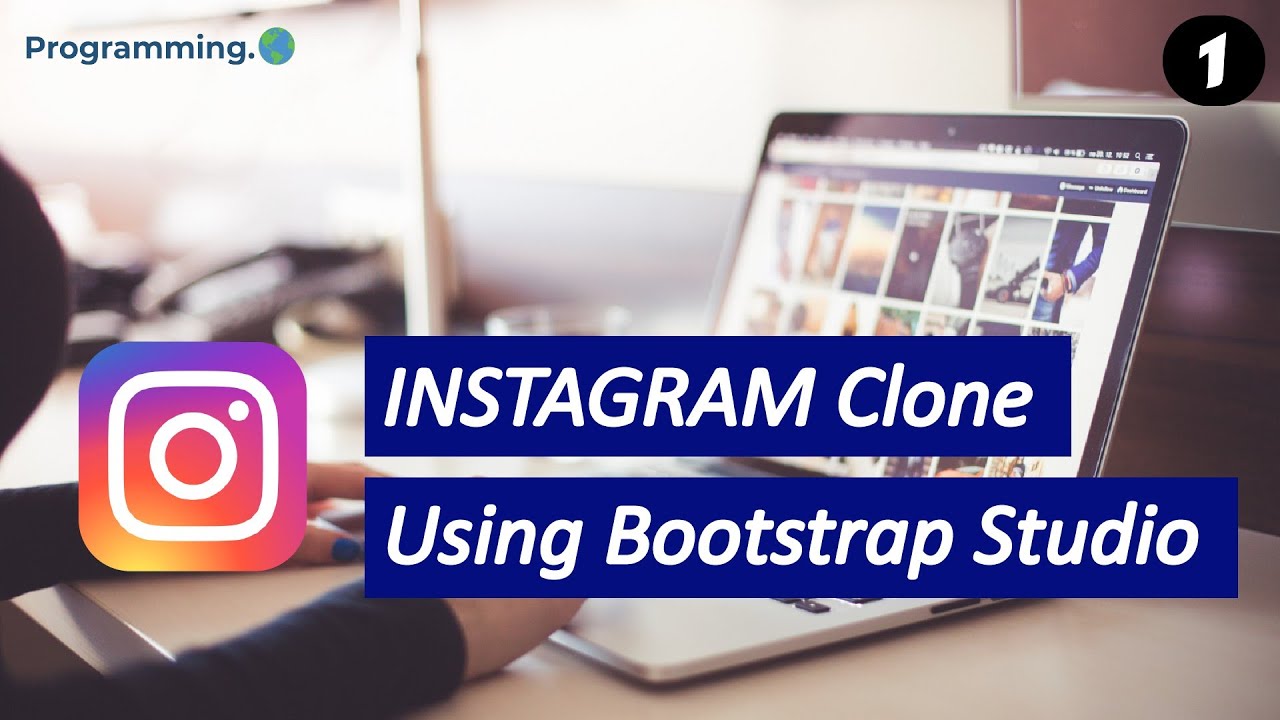 INSTAGRAM clone using BOOTSTRAP STUDIO || Part 1