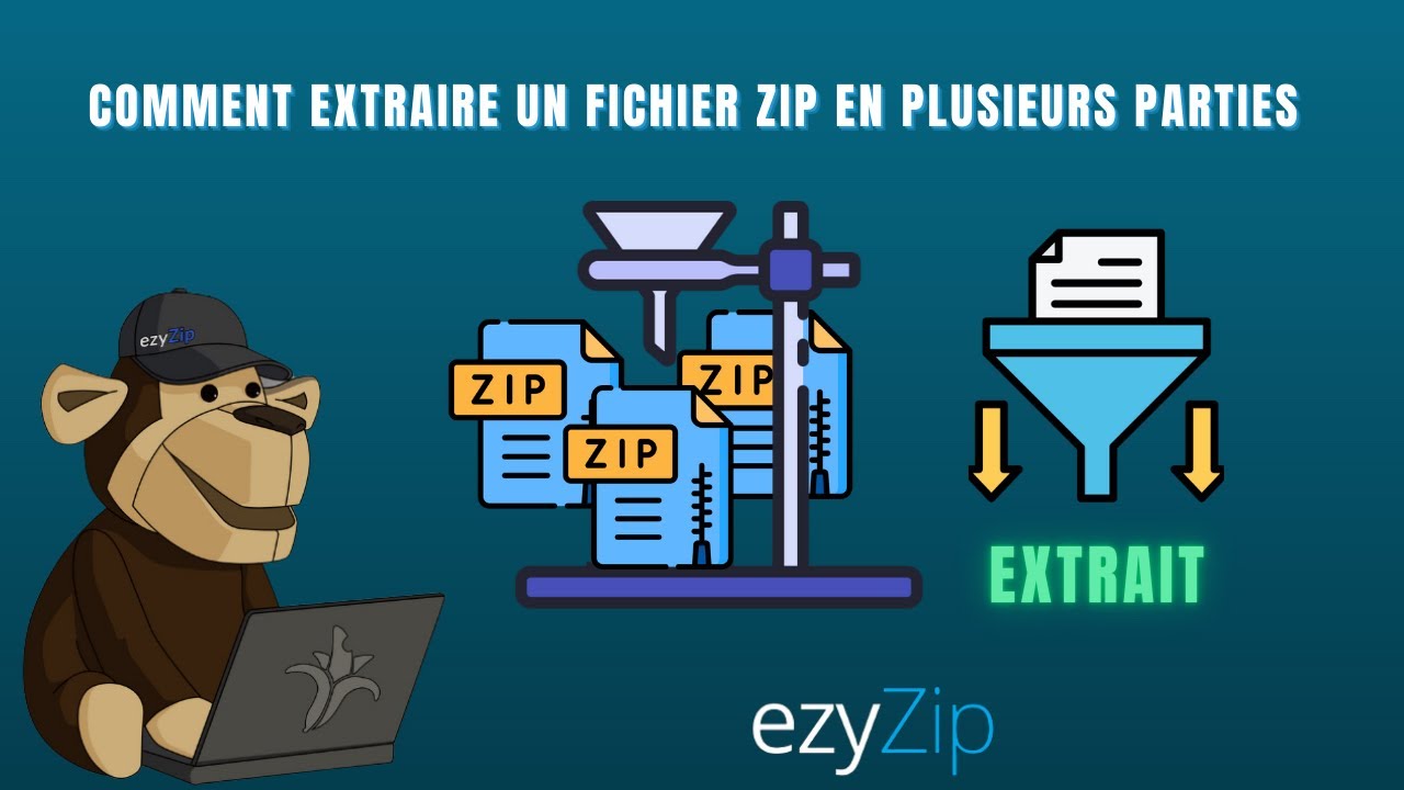 Extraire des fichiers ZIP multiparties en ligne (Z01, Z02, etc.) - ezyZip