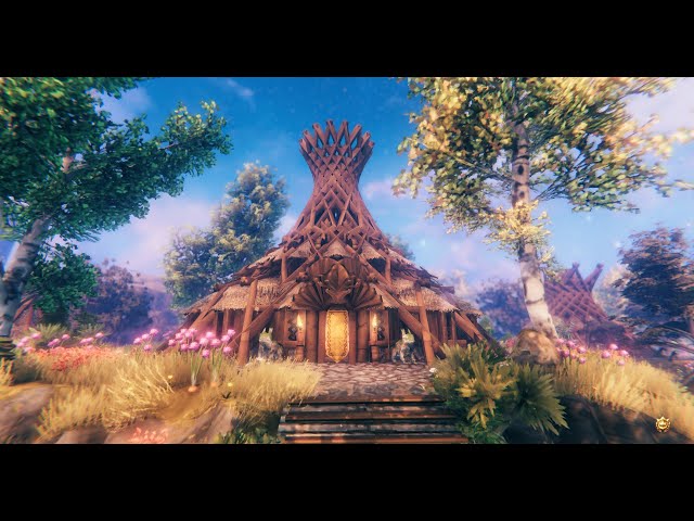 Native Inspired Village Valheim Build