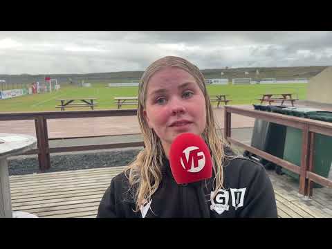 Viktoría Sól Sævarsdóttir, fyrirliði Grindavíkur/Njarðvíkur, eftir tap gegn Keflavík.