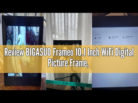 Review BIGASUO Frameo 10.1 Inch WiFi Digital Picture Frame, 1280x800 HD IPS Touch Screen Photo Frame