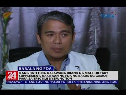 Ilang batch ng male dietary supplement, nakitaan ng FDA ng mga sangkap na masama sa kalusugan