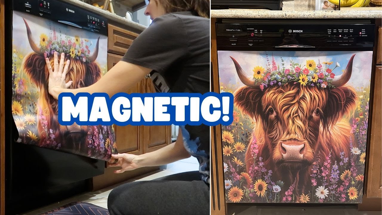 MAGNETIC Dishwasher Cover - SO FUN + Easy!!