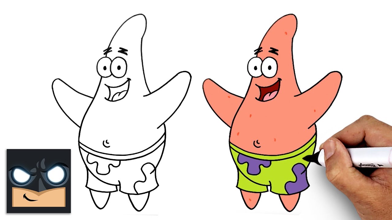 How to Draw Patrick Star | Beginner Drawing Tutorial (Step-by-Step)
