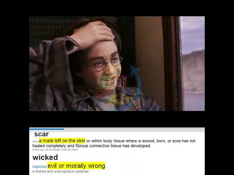 Scar , Wicked - Meaning, Pronunciation, Illustration | Vocabulary | ✈️ 𝟏𝟐𝟑 𝐆𝐨 𝐀𝐢𝐫!