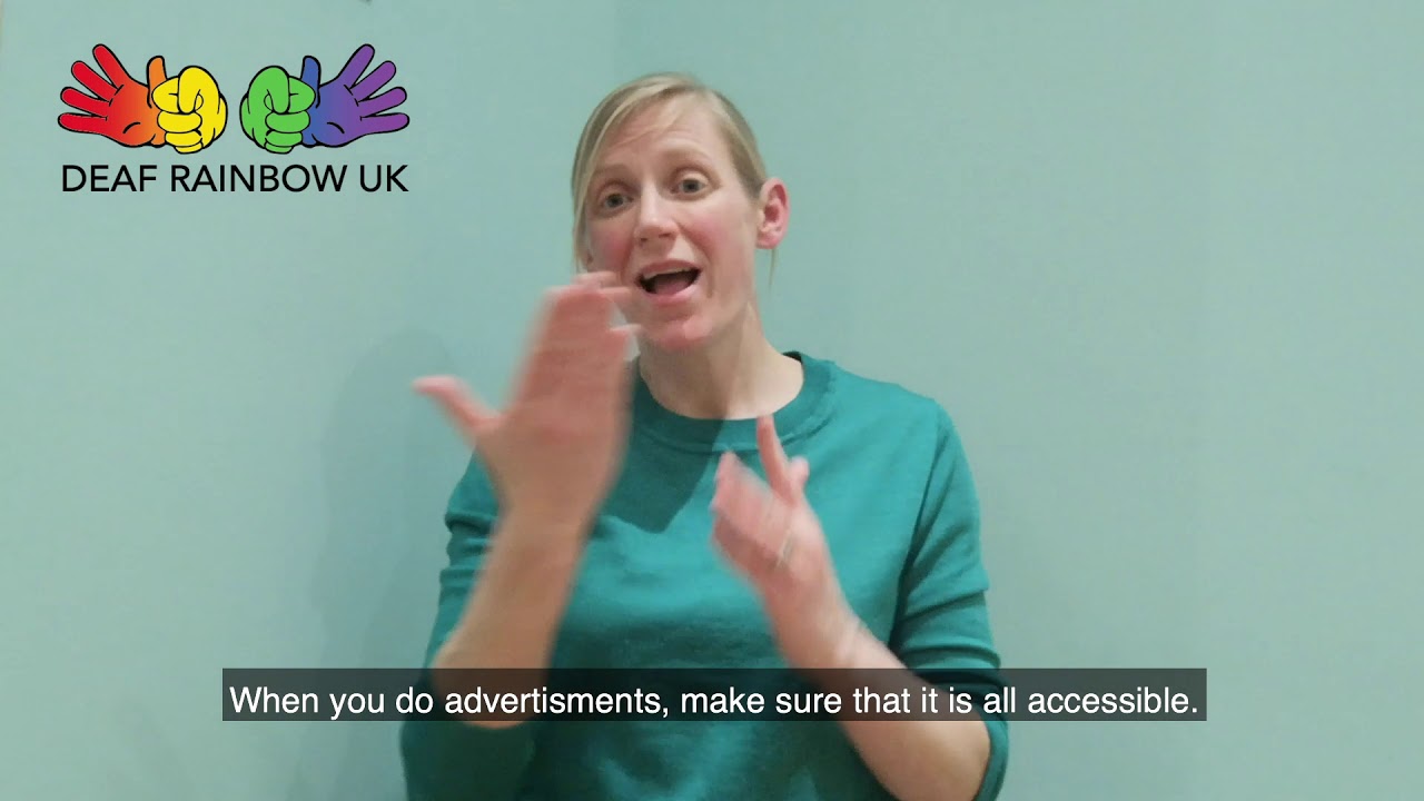 Pride access tips from Deaf Rainbow UK