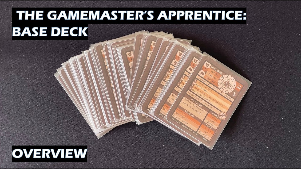 The GameMasters Apprentice Base Deck RPG game engine solo randomizer