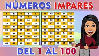 numeros impares del 1 al 100 - Educatics