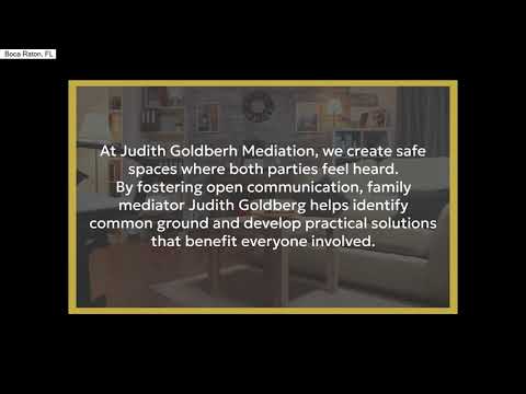 Boca Raton Family Mediator | Boca Raton, FL | Judith Goldberg Mediation