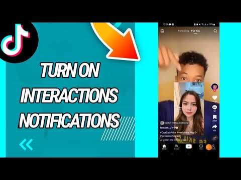How to turn on interactions notifications on Tiktok