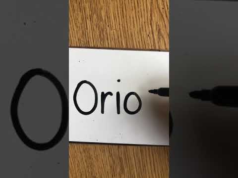 How to write the name Orion