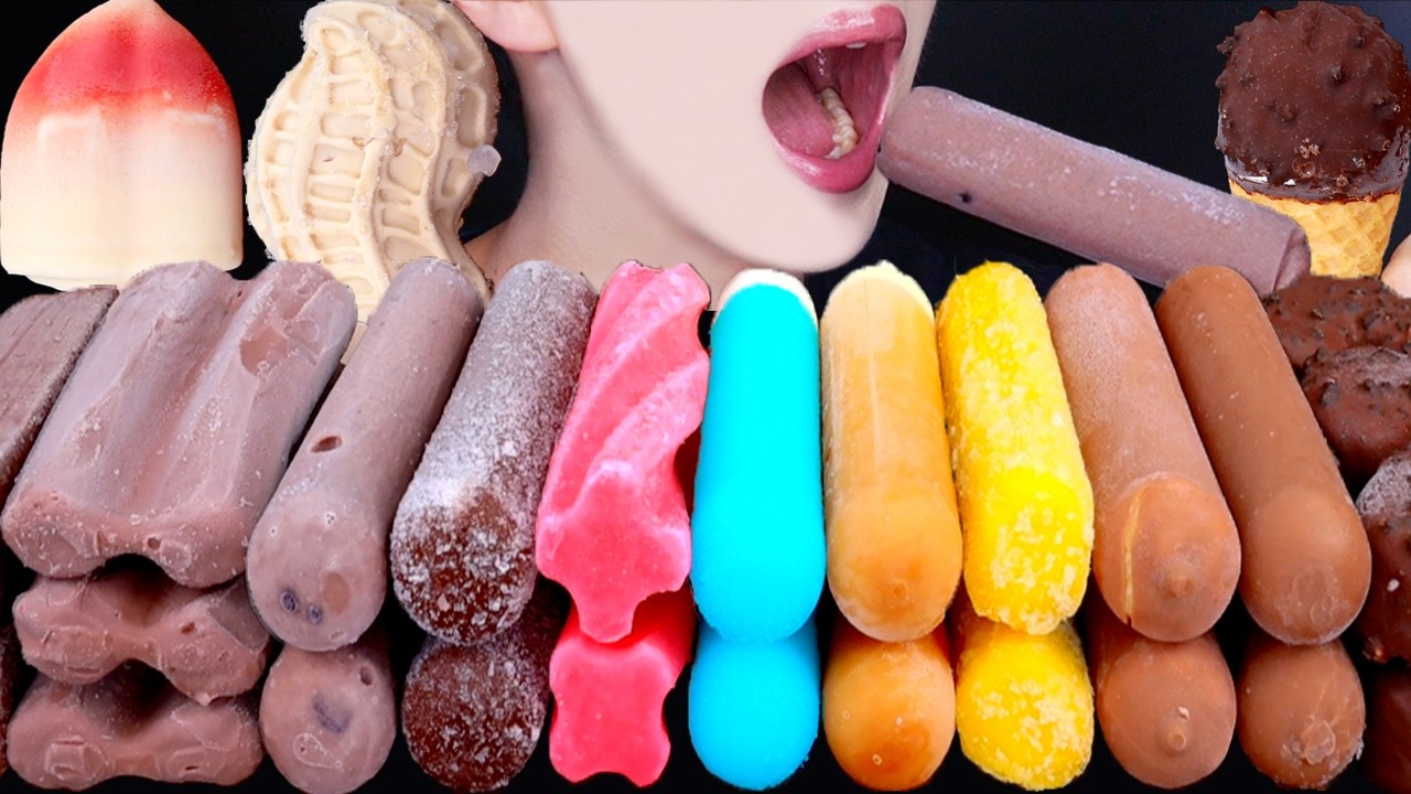 ASMR CHOCOLATE ICE CREAM NUTELLA DESSERT MUKBANG 초콜릿 아이스크림 먹방 チョコレートアイスクリーム 咀嚼音 EATING SOUNDS