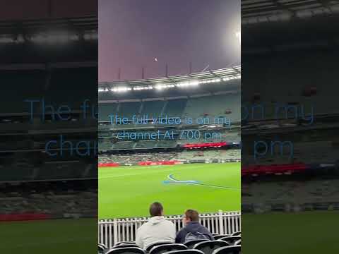At my seat MCG