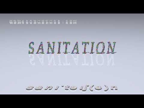 sanitation - pronunciation + Examples in sentences and phrases