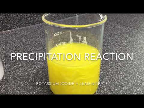 Demonstration: Precipitation Reaction of Potassium Iodide and Lead Nitrate