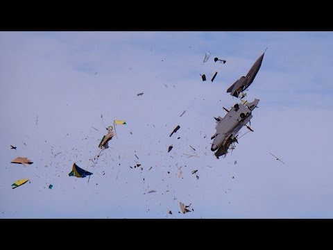 Gigantic Remote-Control Fighter Jet Explodes in Midair