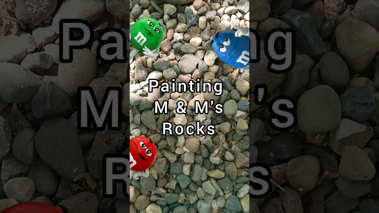 Painting Rocks to look like M&M's! ❤️ #cute #rockpainting #diy #mandms #painting