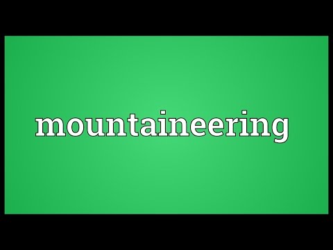 Mountaineering Meaning