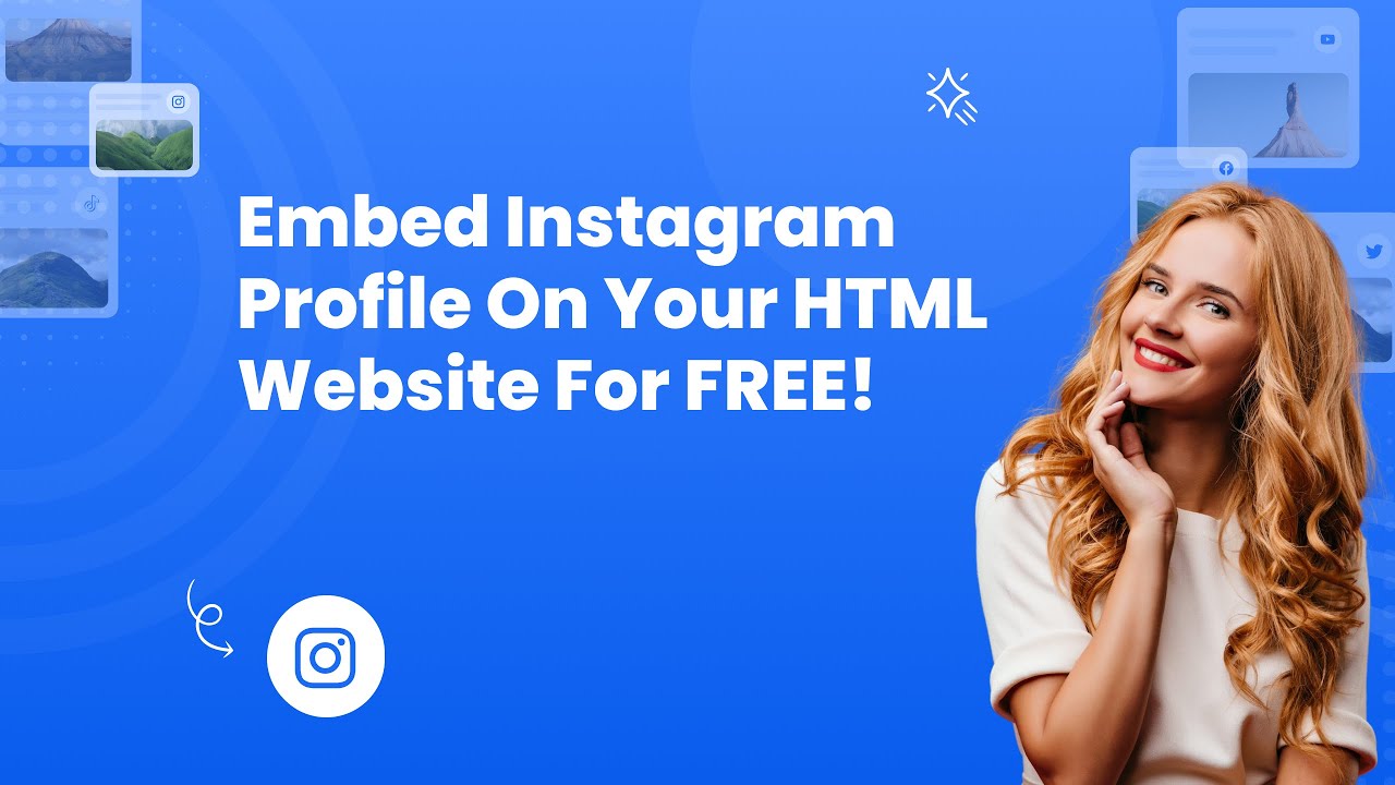 How to embed Instagram Profile on your HTML website for FREE?
