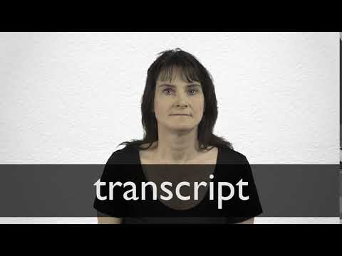 Spanish Translation of “TRANSCRIPT” | Collins English-Spanish Dictionary